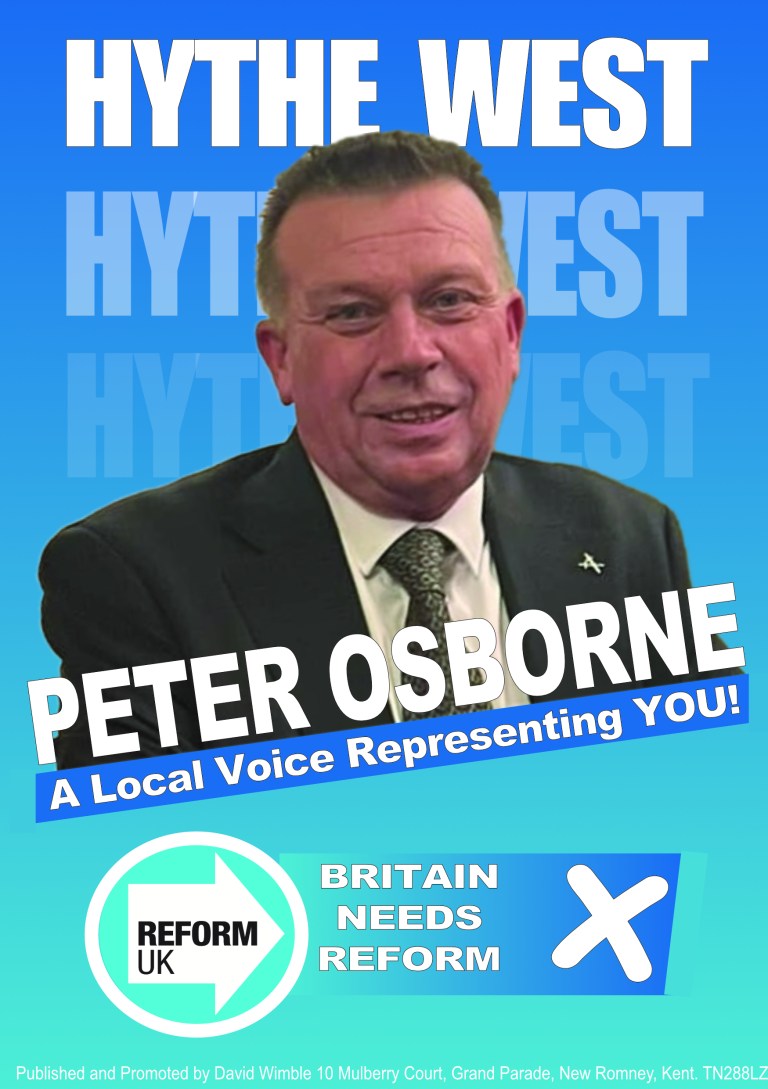 Peter Osborne – Reform UK Folkestone / Hythe / Romney Marsh